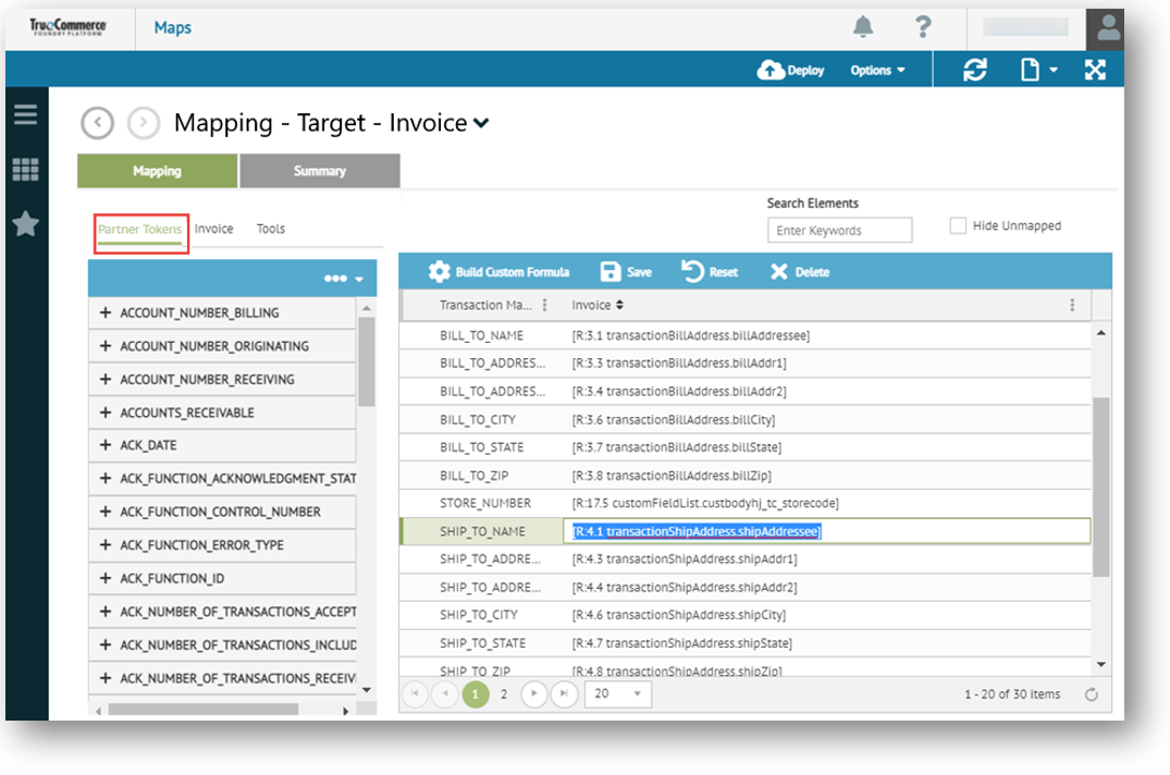 Modifying Import Definition